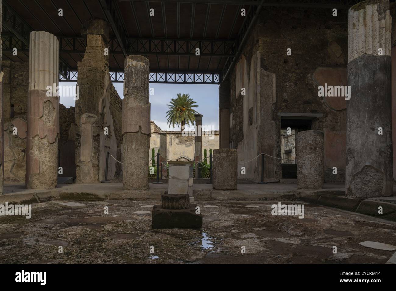 Pompei, Italy, 25 November, 2023: view of the Casa dell'Ancora ...