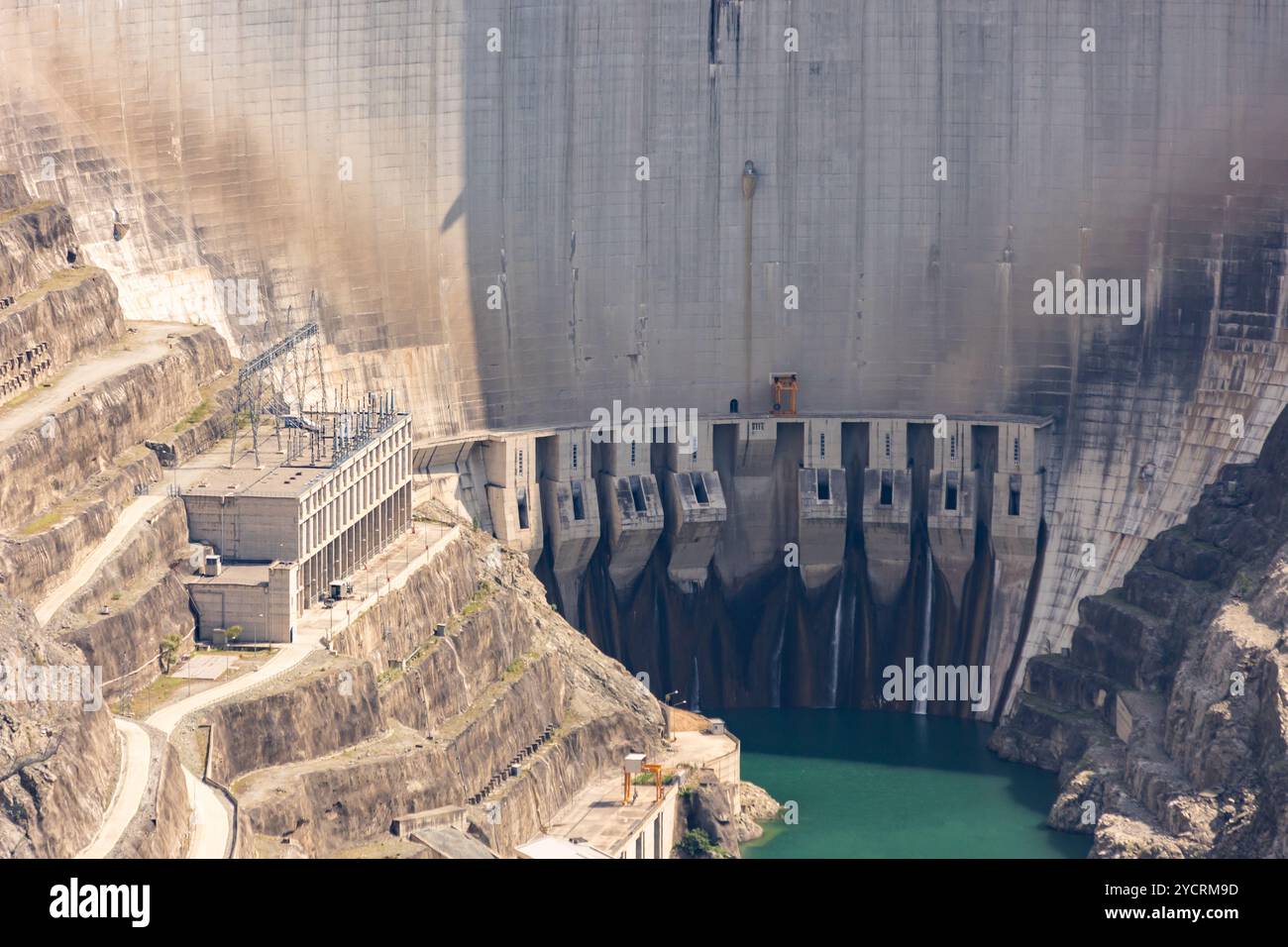 Power house of Deriner Dam in Artvin Turkey. Dams on the Coruh River ...