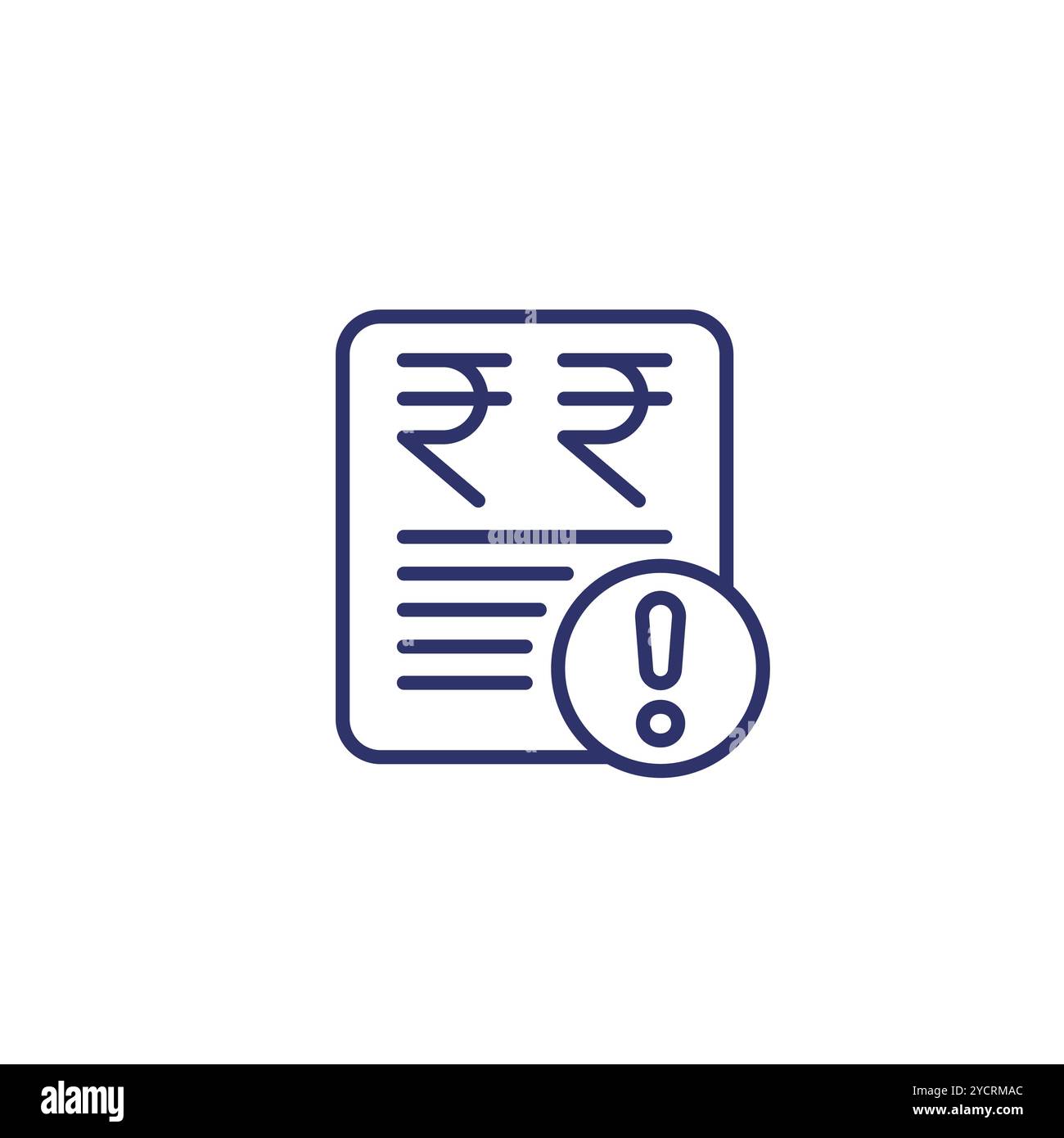 Overdue payment bill Stock Vector Images - Alamy
