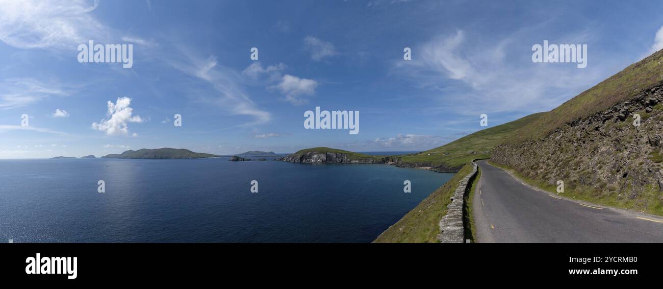The Wild Atlantic Way coastal road on Dingle Peninsula in County Kerry ...