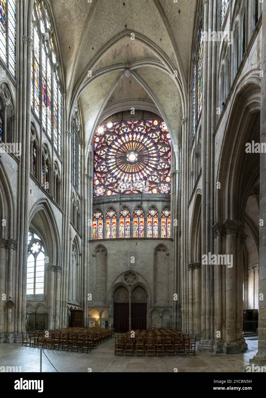 Troyes, France- 13 September, 2022: interior view of the historic ...