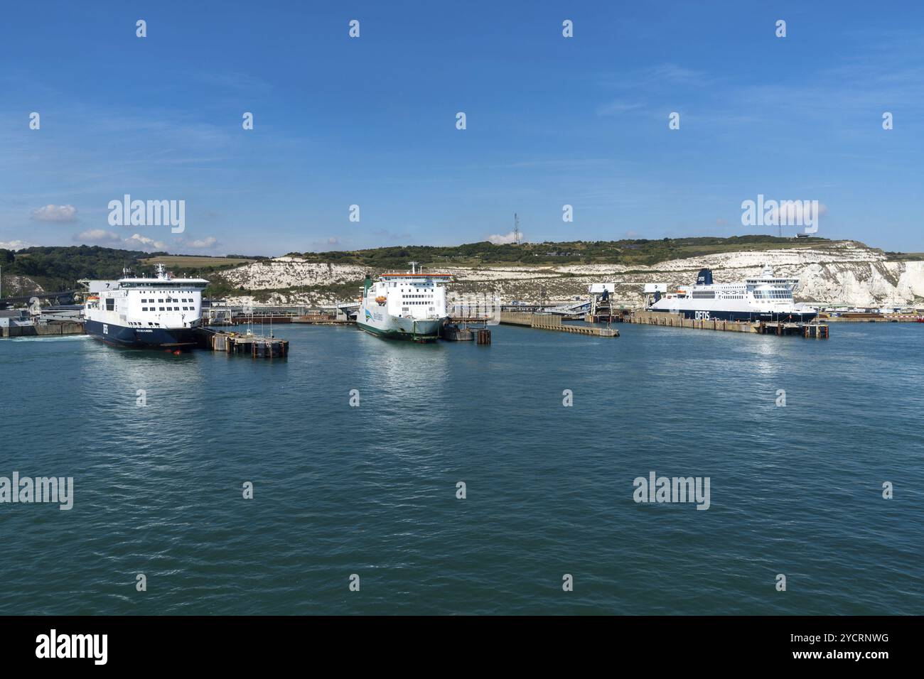 Dover, United Kingdom, 11 September, 2022: ferries lined up in the ...