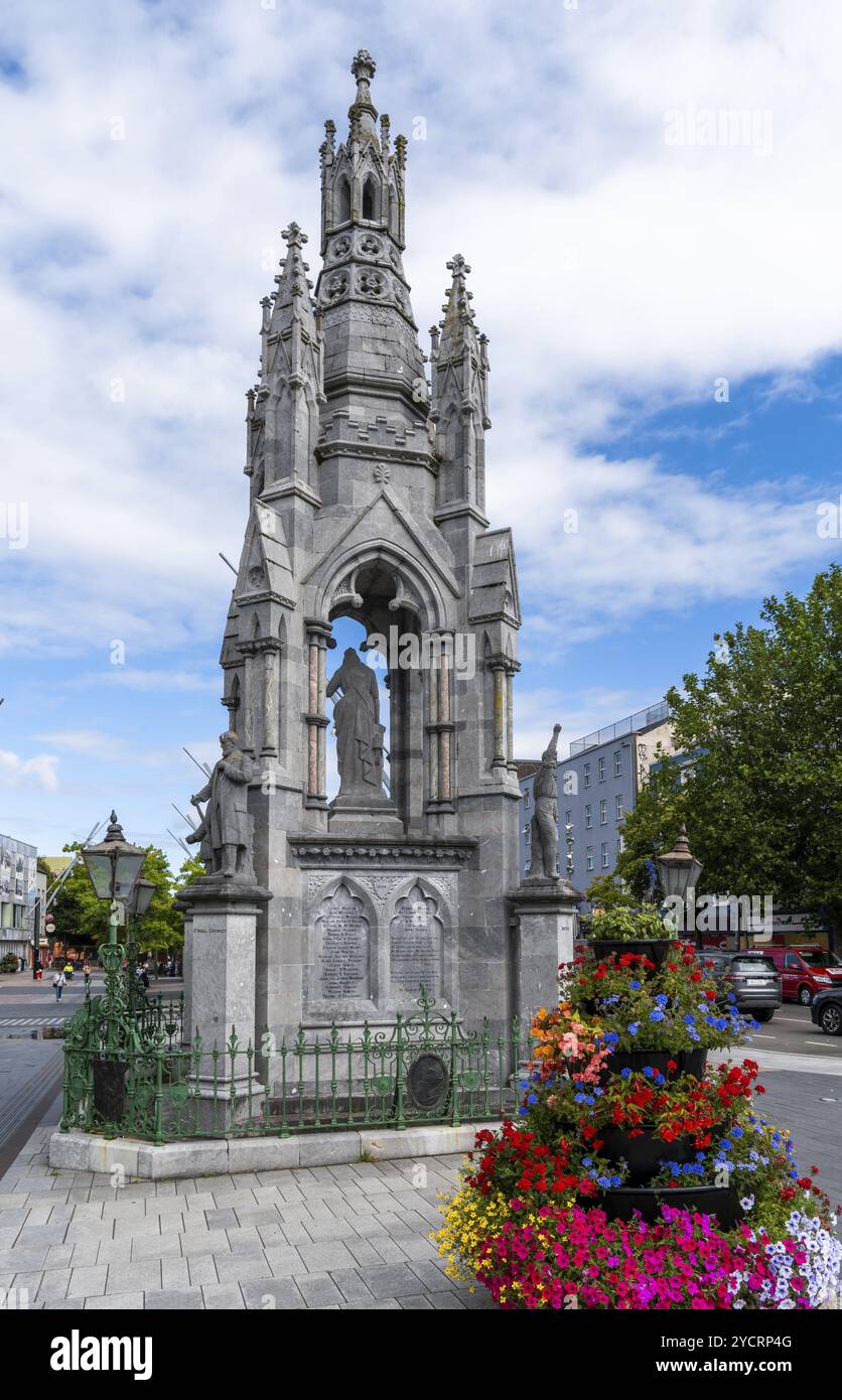 Cork, Ireland, 16 August, 2022: view of the National Monument ...