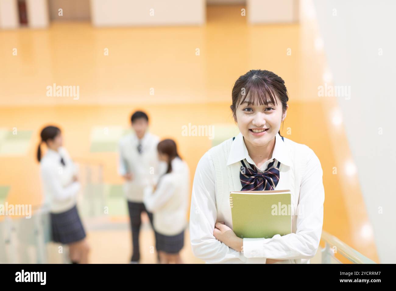 High school students ascending stairs Stock Photo - Alamy