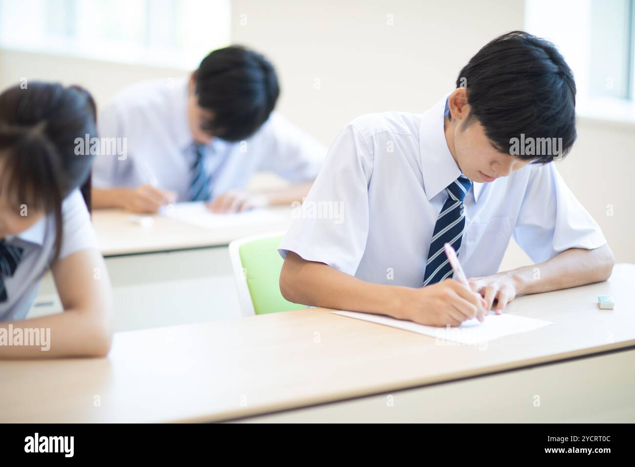 High school students taking a class Stock Photo - Alamy