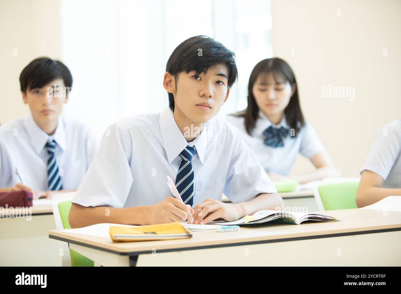 High school students taking a class Stock Photo - Alamy