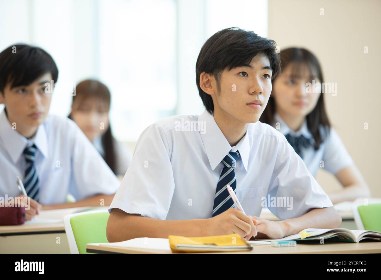 High school students taking a class Stock Photo - Alamy