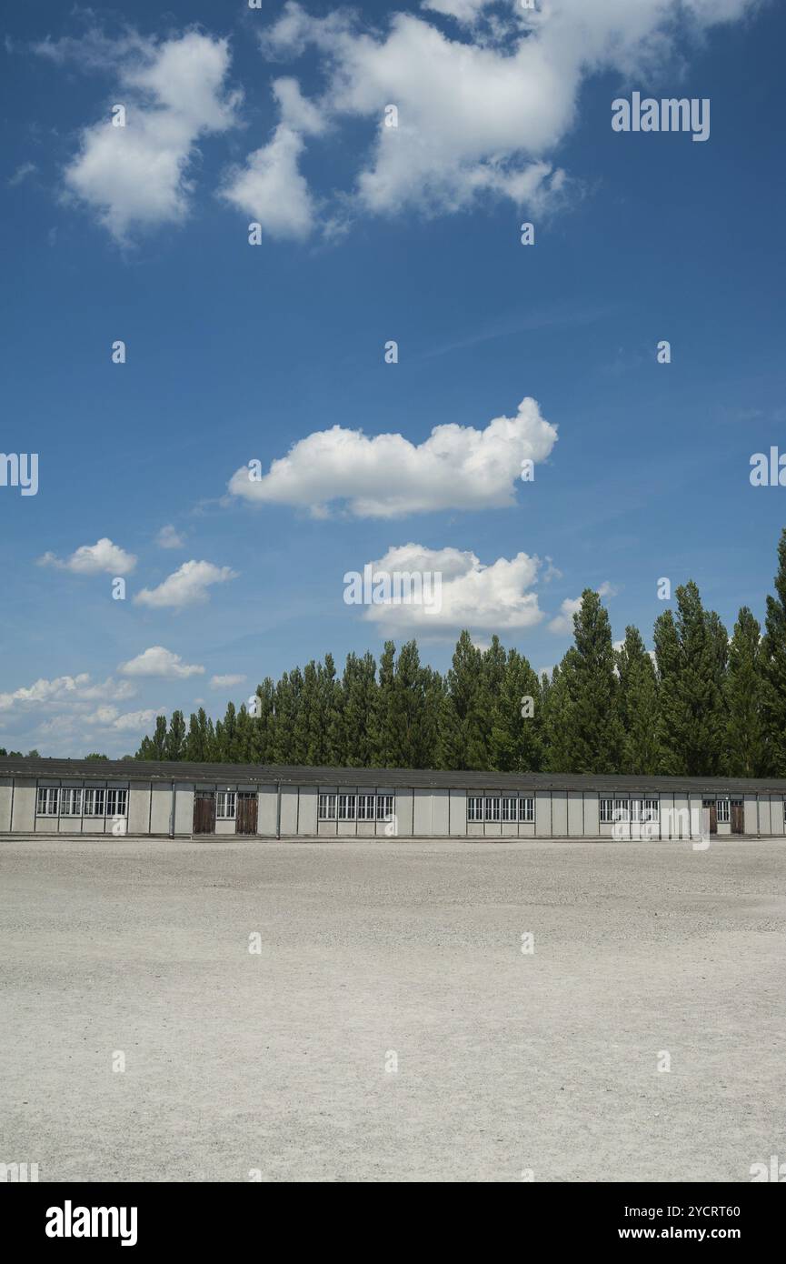 03.06.2017, Dachau, Bavaria, Germany, Europe, Barracks in the former ...