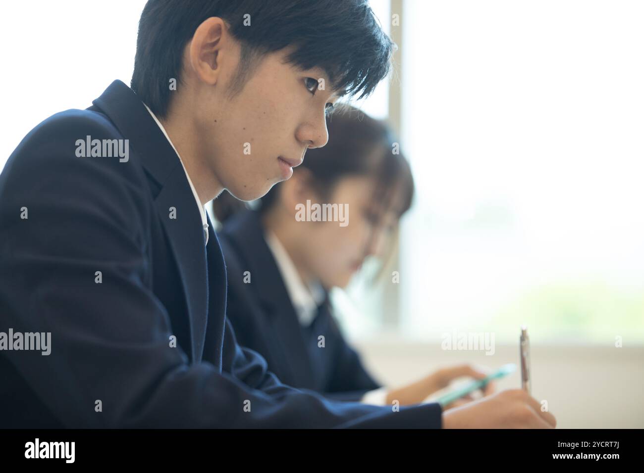 Students taking a class Stock Photo - Alamy