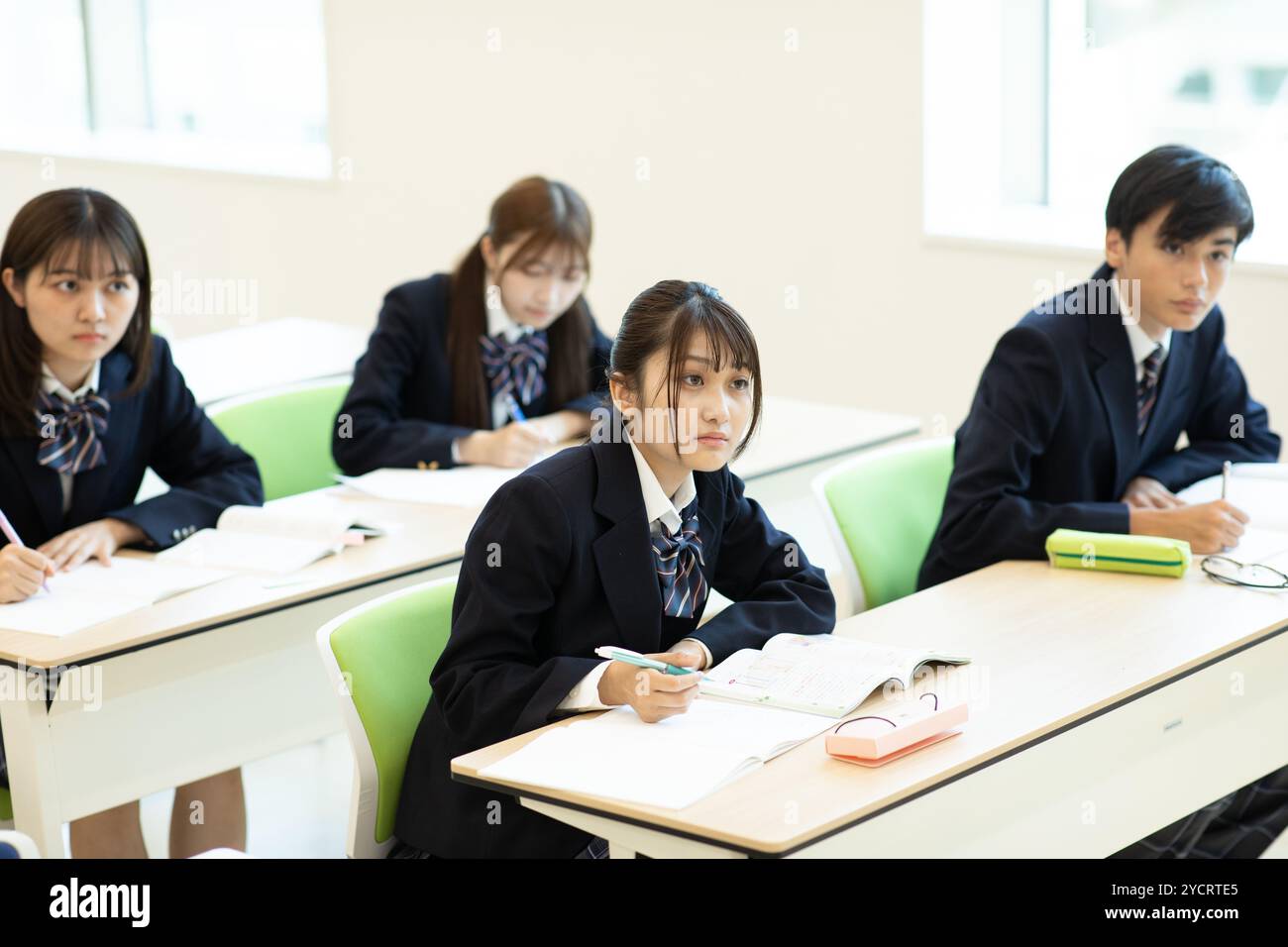 High school students taking a class Stock Photo - Alamy