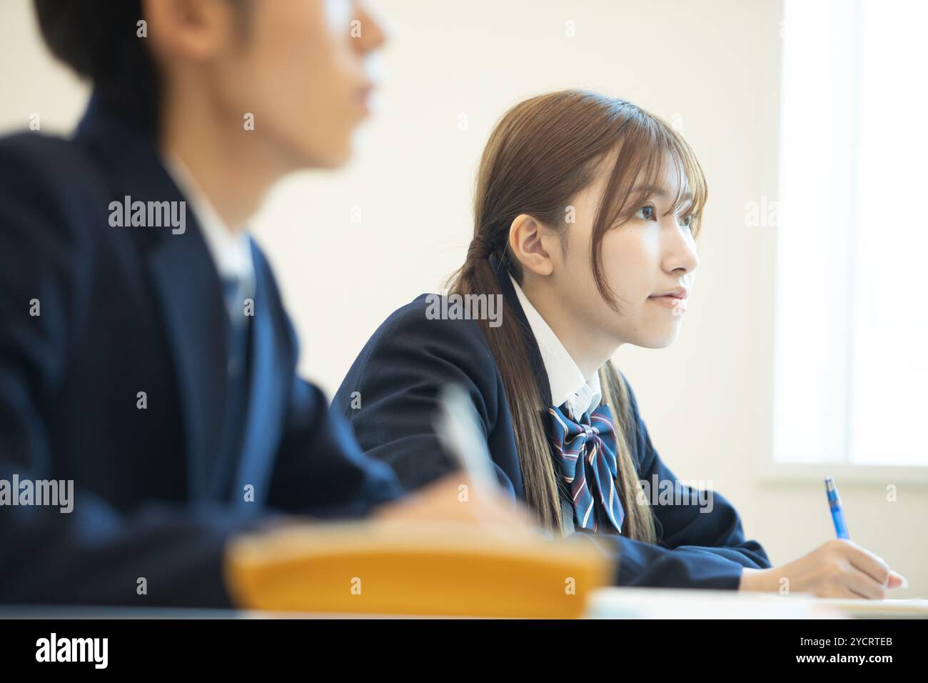 Students taking a class Stock Photo - Alamy