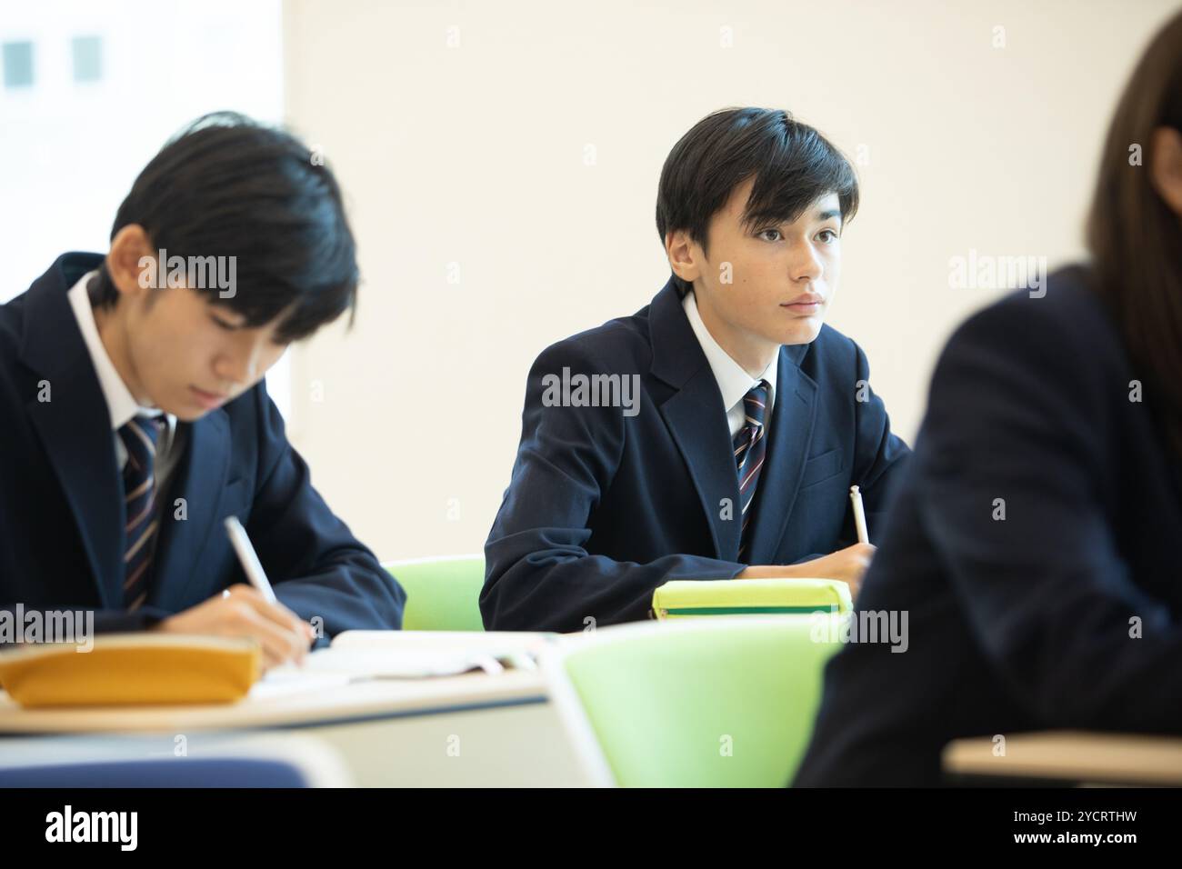 High school students taking a class Stock Photo - Alamy