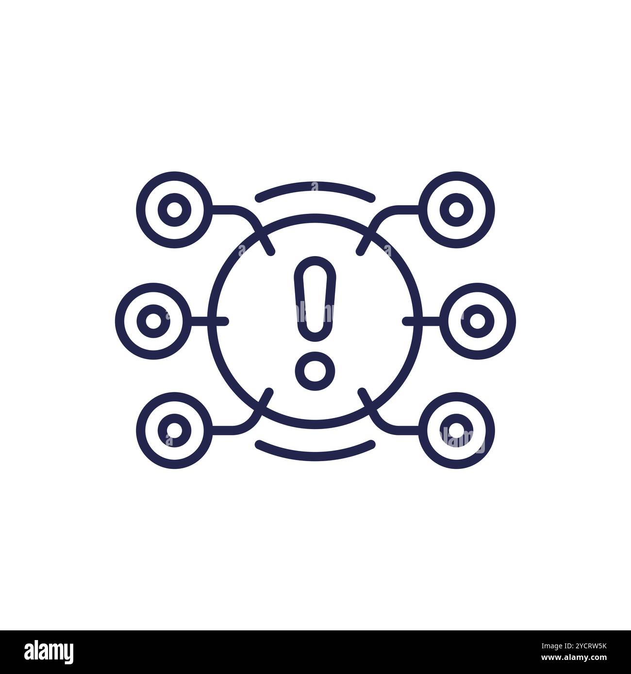 Warning security breach system alert Cut Out Stock Images & Pictures ...