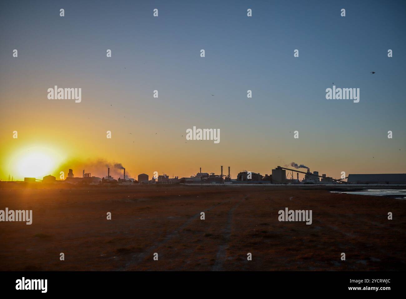 Gabes, Tunisia. 06 June 2024. The beach near the phosphate ...