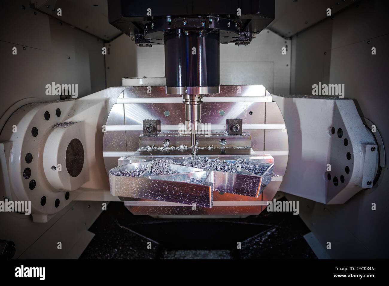Work cnc metalworking machine hi-res stock photography and images - Alamy