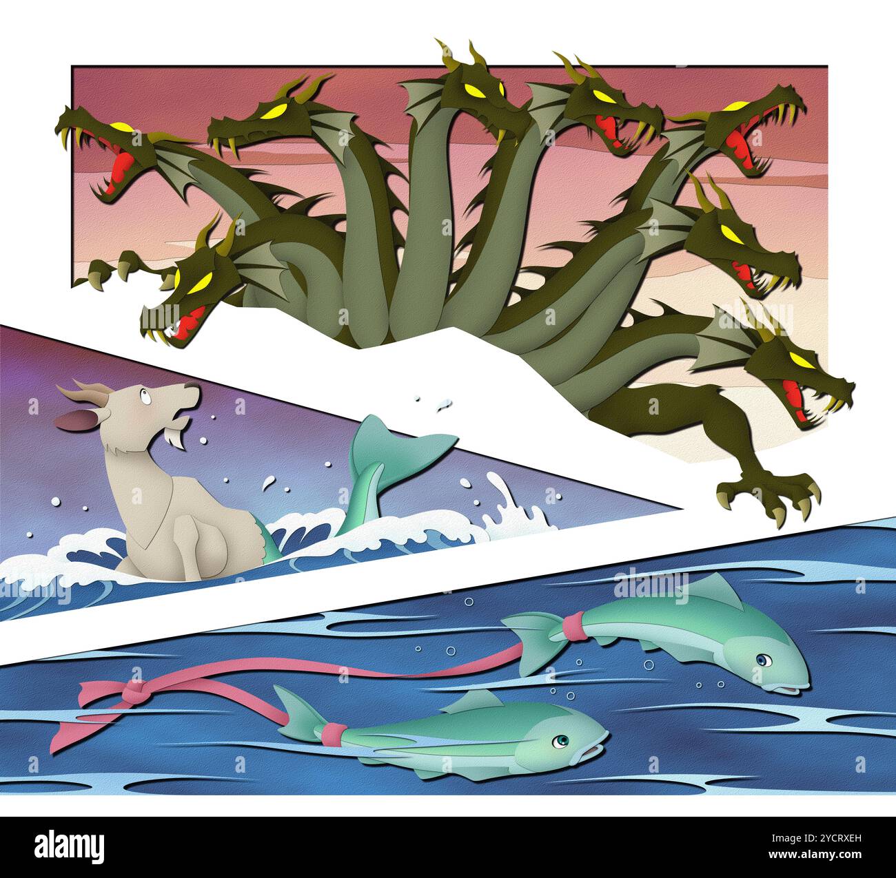 Monster from greek myth hi-res stock photography and images - Alamy