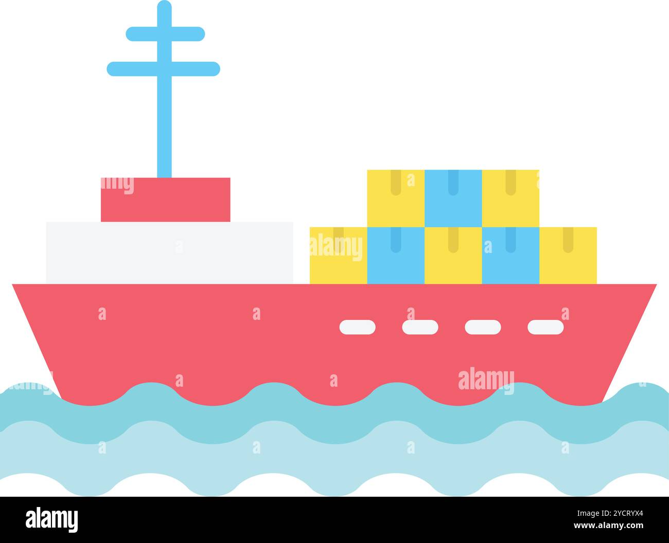 Cargo Ship icon vector image. Suitable for mobile application web ...