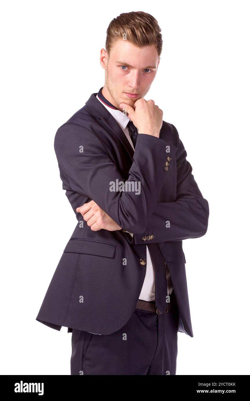 Serious business man thinking Stock Photo - Alamy
