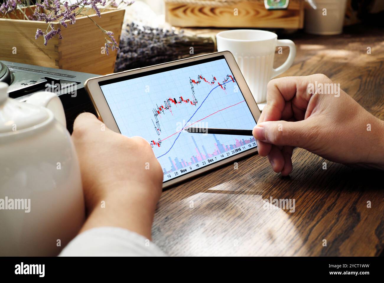Computer charts and graphs hi-res stock photography and images - Alamy