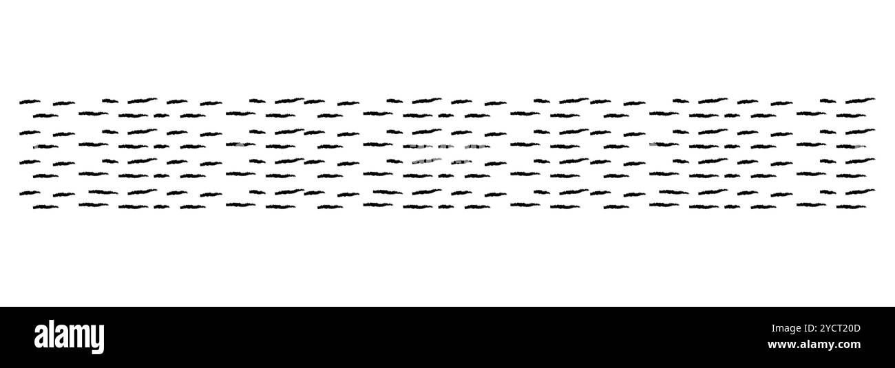 Slash line doodle border, diagonal lines. Divider strip Tilt strip ...
