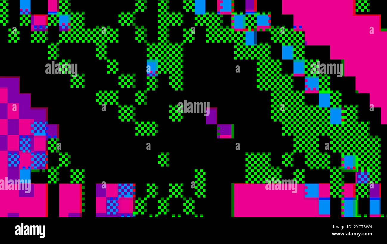 Abstract vhs glitch effect on hi-res stock photography and images - Alamy