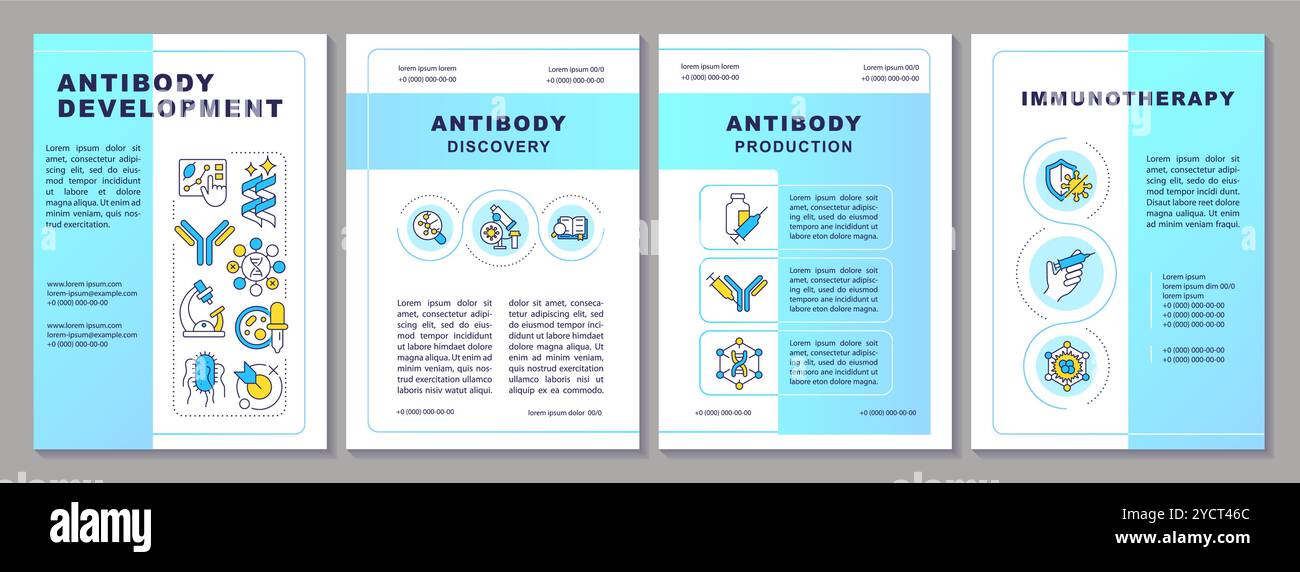 Research development blue brochure hi-res stock photography and images ...