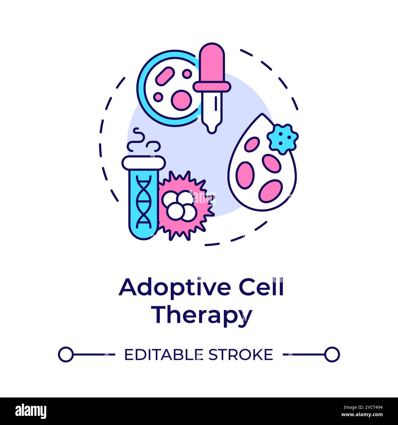 Adoptive cell therapy multi color concept icon Stock Vector Image & Art ...