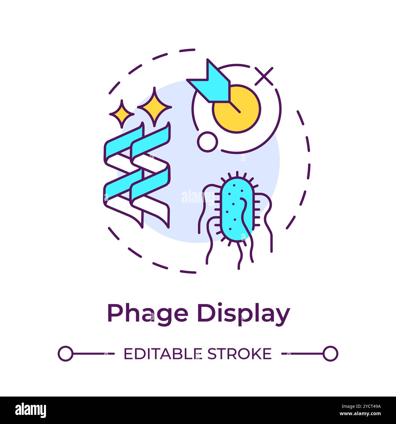 Phage display multi color concept icon Stock Vector Image & Art - Alamy