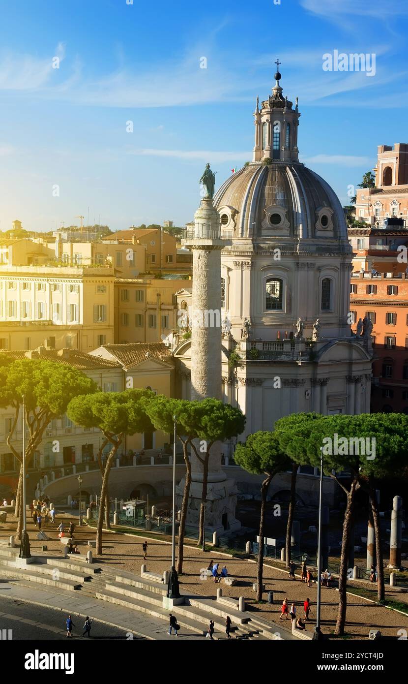 Trajan square hi-res stock photography and images - Alamy