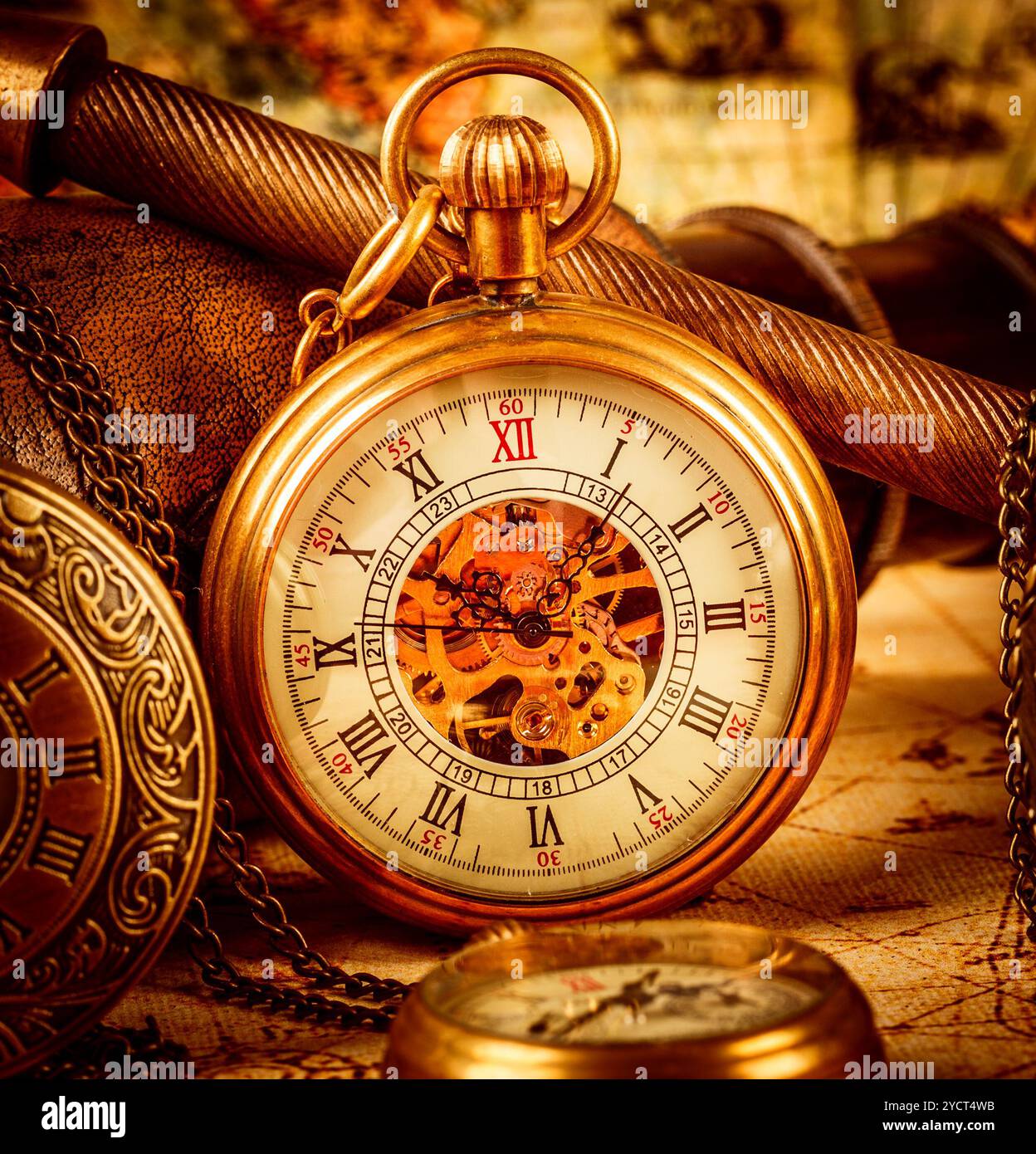 Vintage pocket watch Stock Photo - Alamy