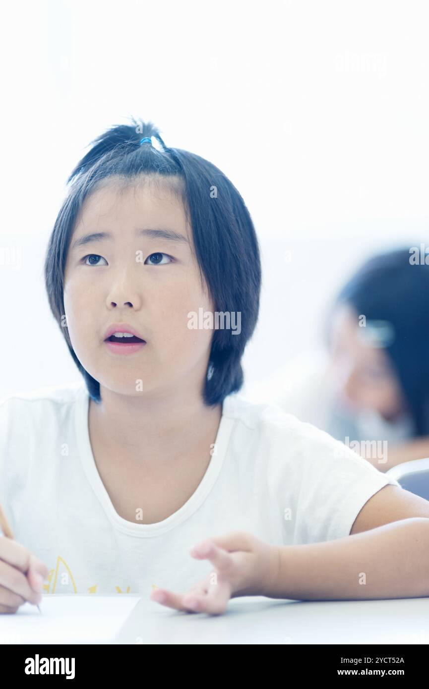 Primary schools student studying Stock Photo - Alamy