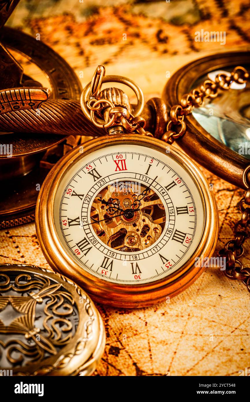 Vintage pocket watch Stock Photo - Alamy