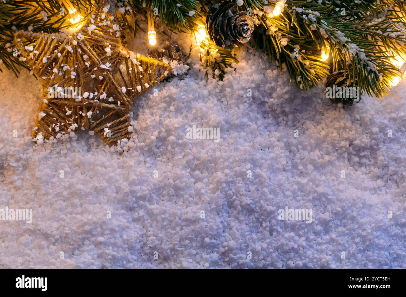 Christmas yellow star fir tree hi-res stock photography and images - Alamy