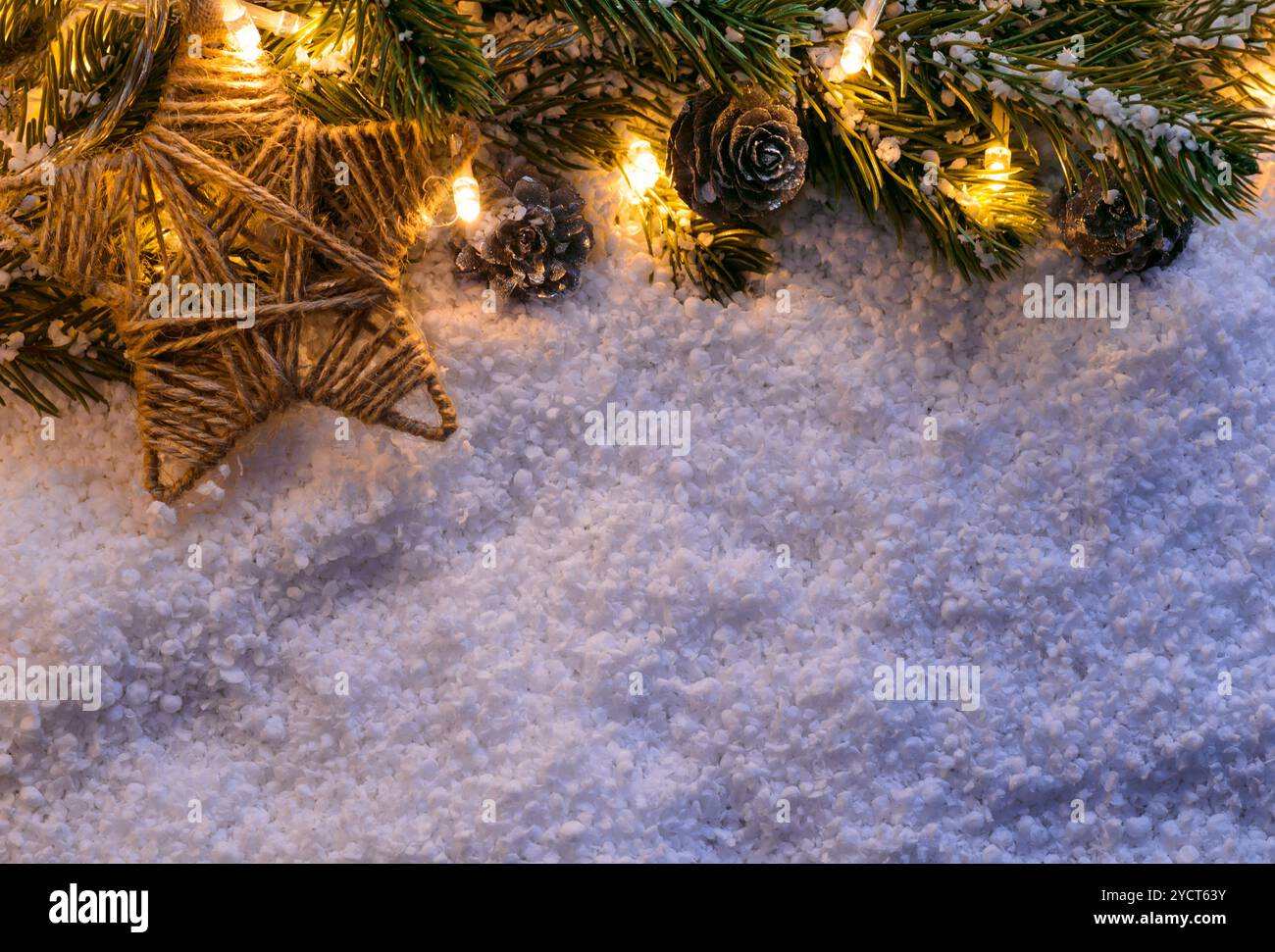 Christmas yellow star fir tree hi-res stock photography and images - Alamy
