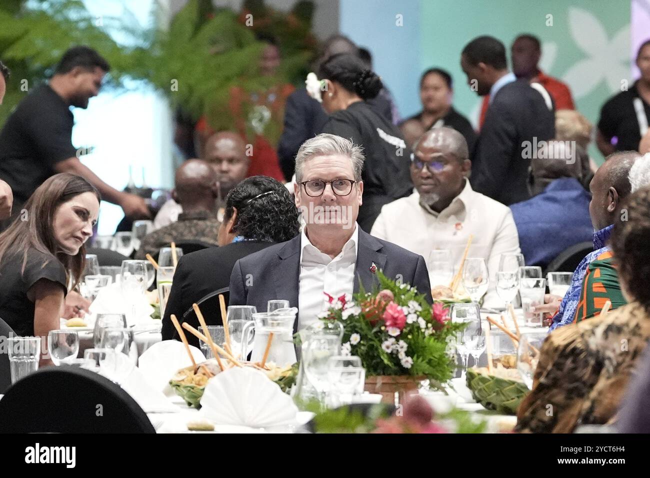 Prime Minister Sir Keir Starmer attends a Welcome Reception and State Banquet at Apia Park ...