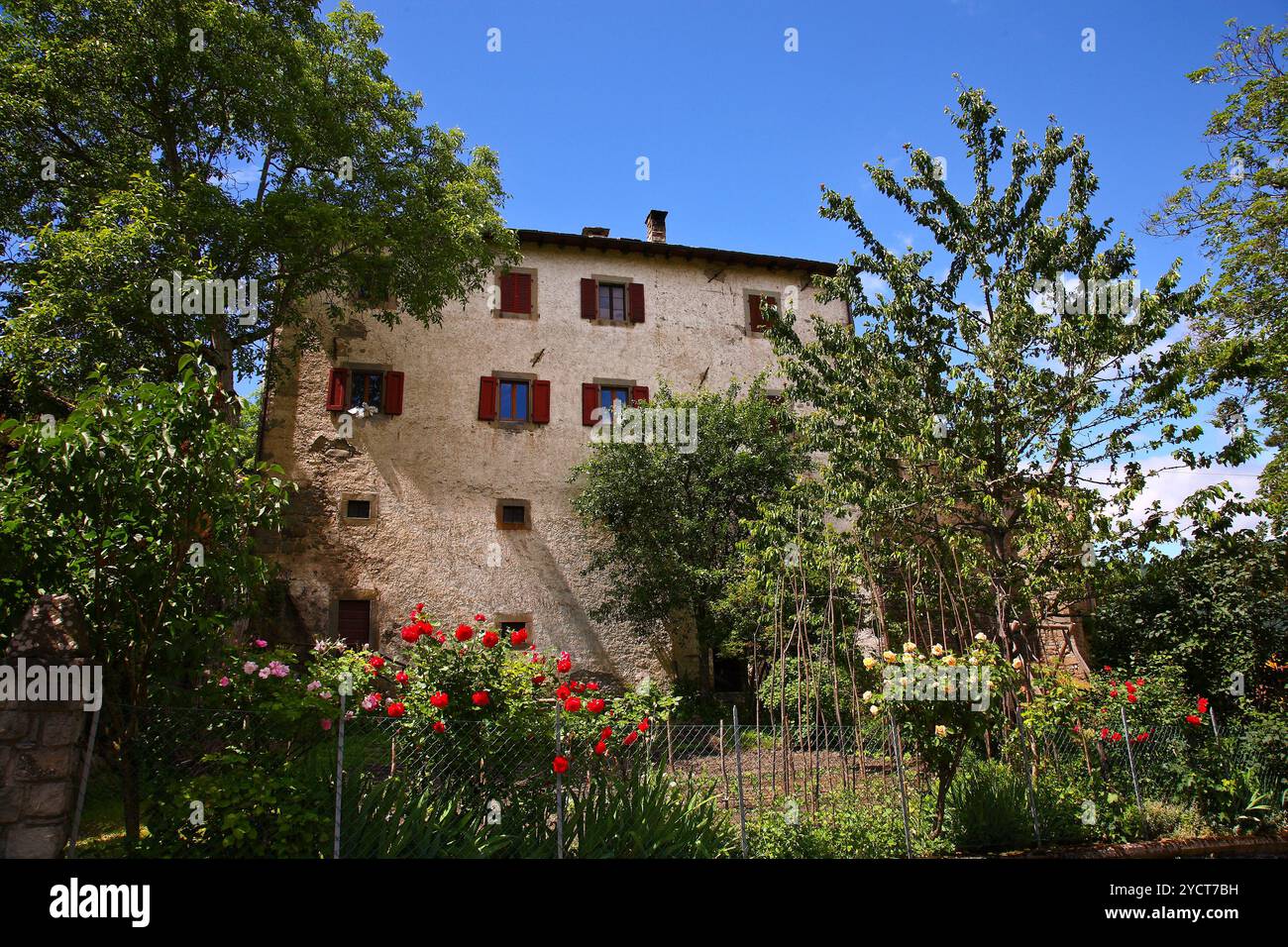 Typical medieval village of the Modena Apennines, Emilian medieval ...