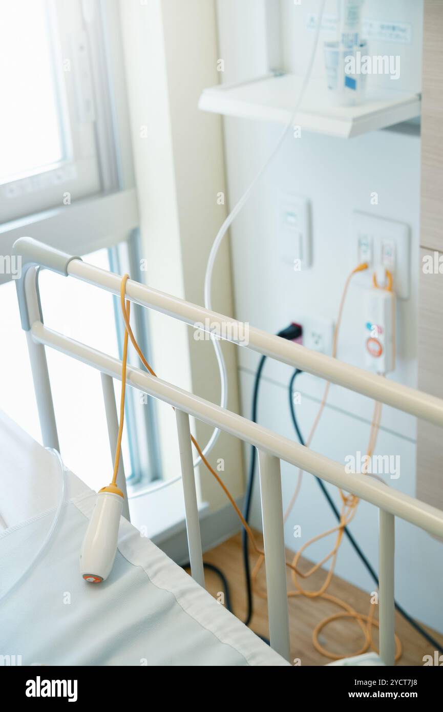 Nurse call switch and ward wall Stock Photo - Alamy