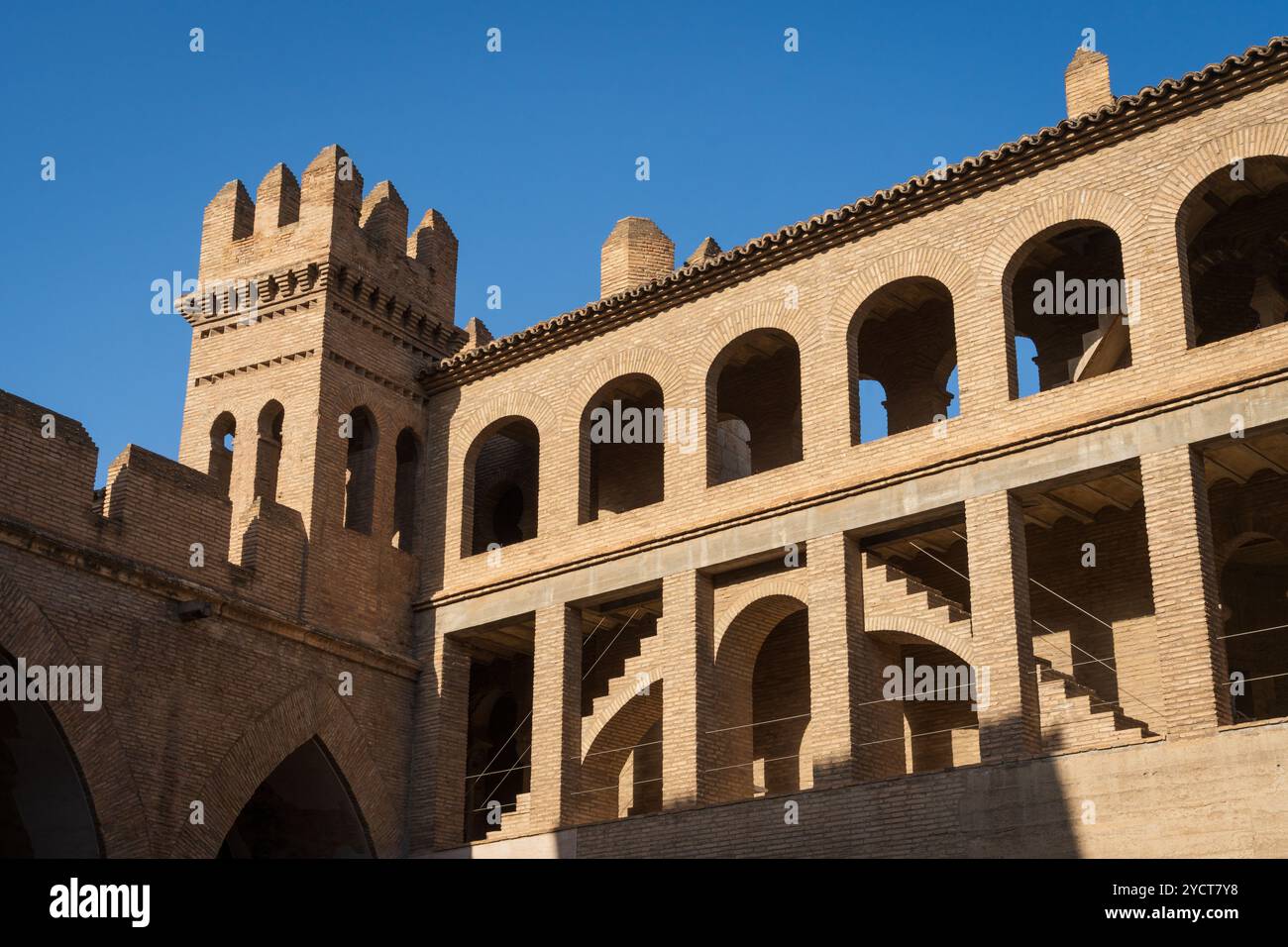 The Aljafería Palace a fortified medieval palace built during the ...