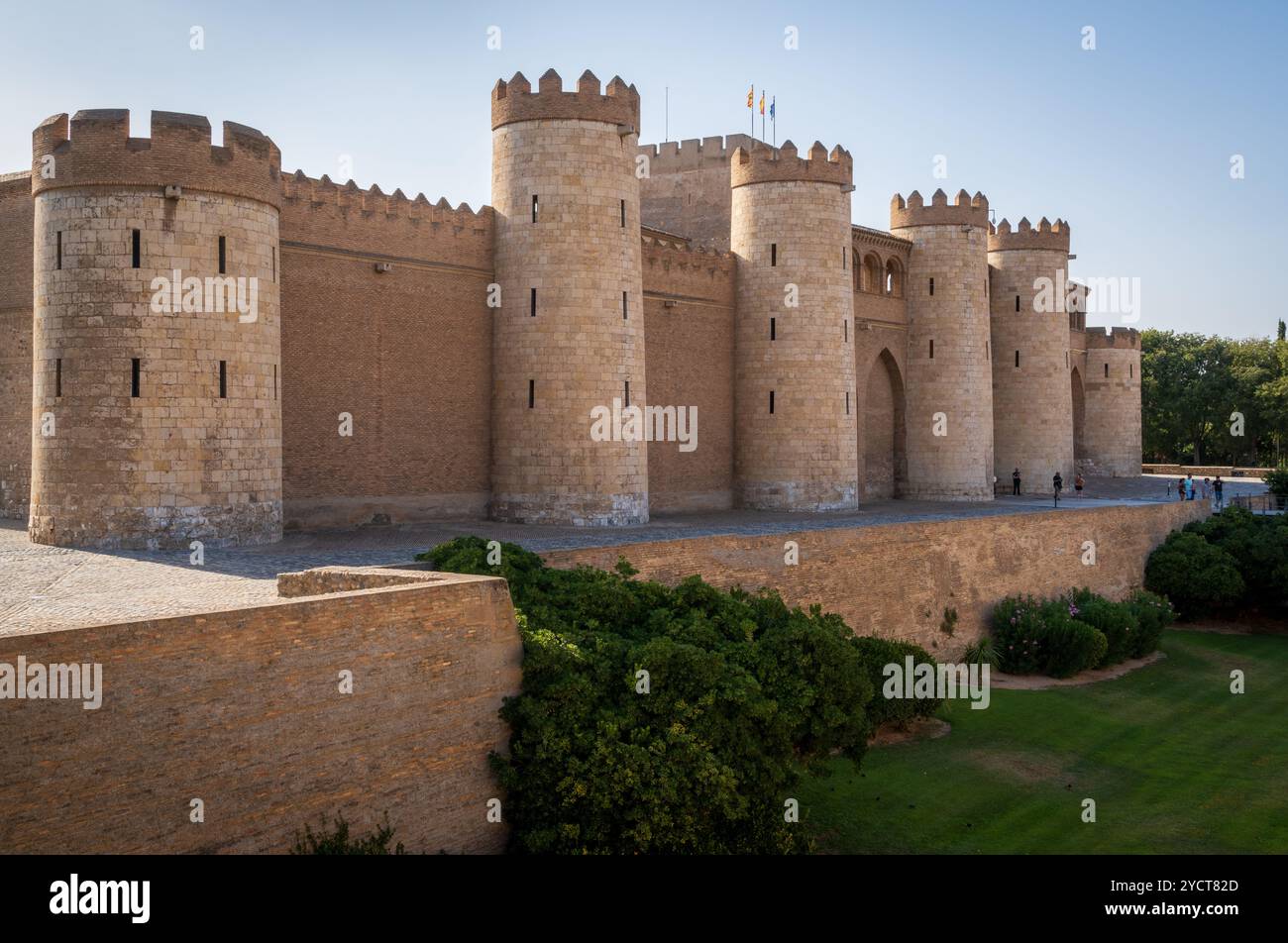 The Aljafería Palace a fortified medieval palace built during the ...