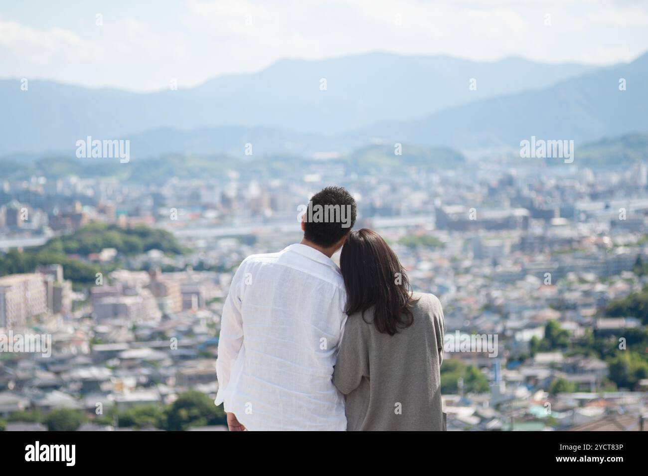 Back view man gazing hi-res stock photography and images - Alamy