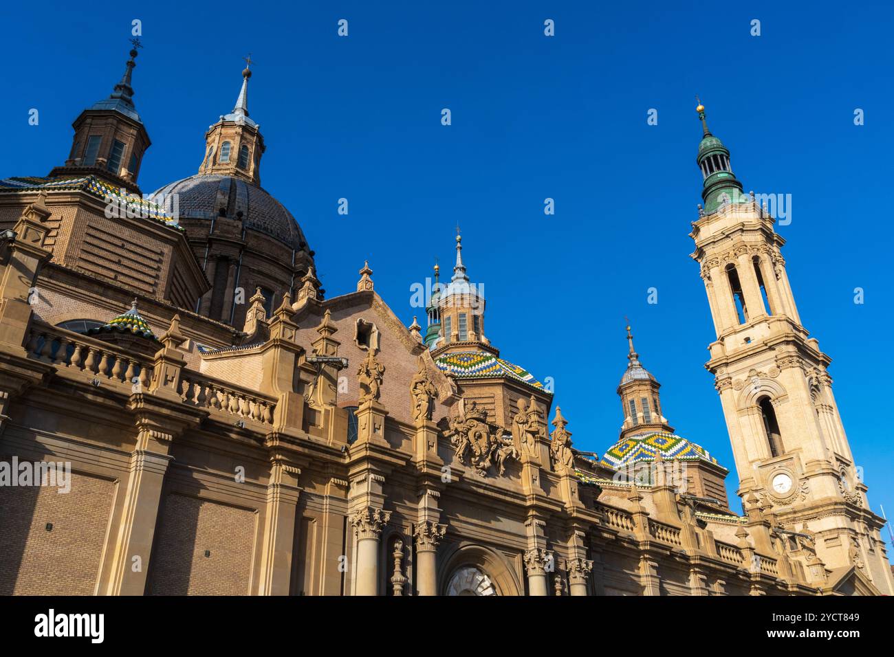 The Cathedral-Basilica of Our Lady of the Pillar in, Basilica, Zaragoza ...