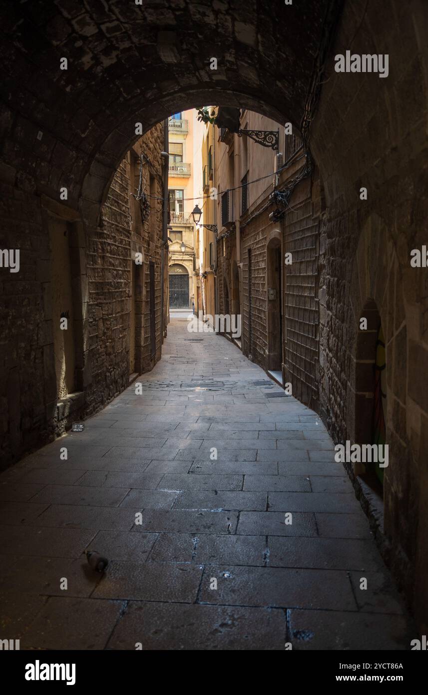 Medieval charm gothic quarter in hi-res stock photography and images ...