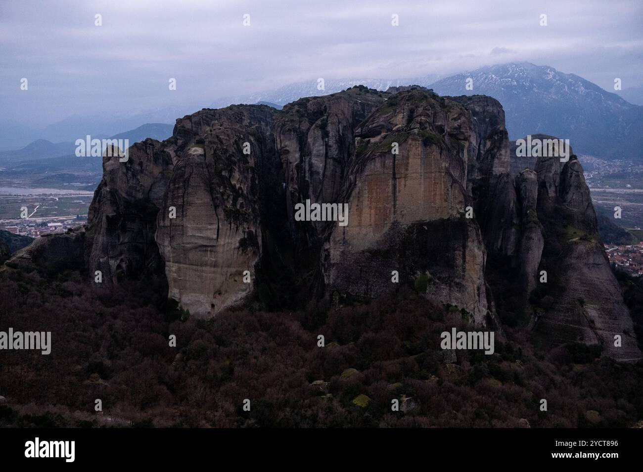 Rock mountain of the Kalambaka and Meteores region, a geological ...