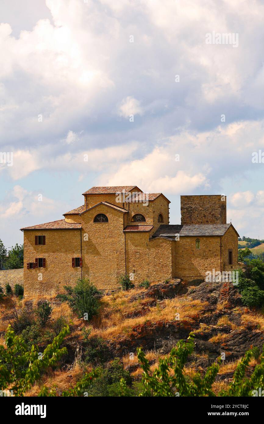 the fortified medieval village of Pompeano, circuit of the Emilian ...