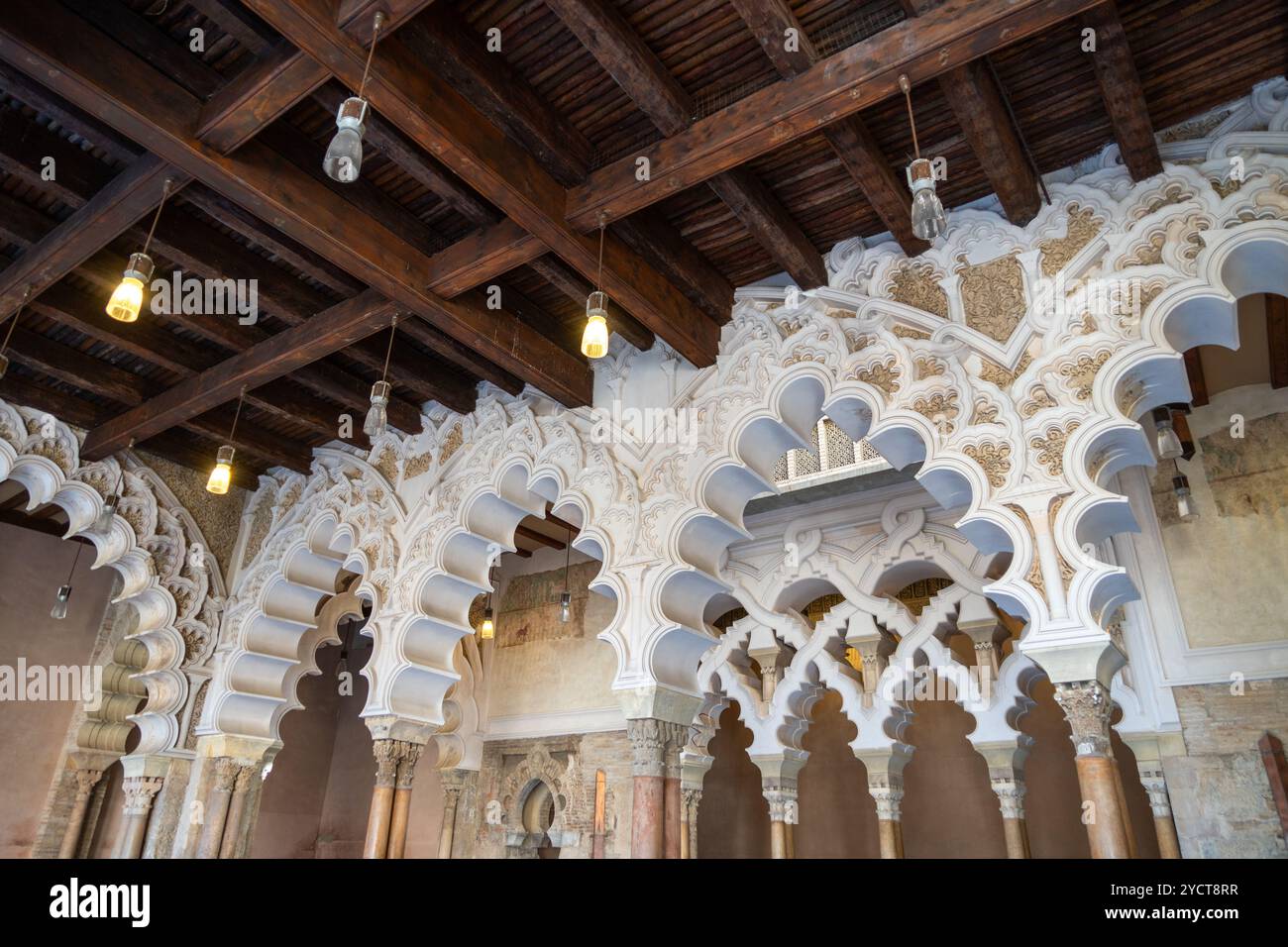 The Aljafería Palace a fortified medieval palace built during the ...