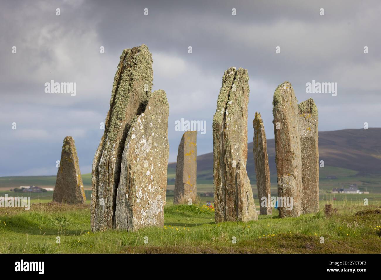 Ring of Brodgar, third largest stone circle ca. 2700 years BC, Orkney ...