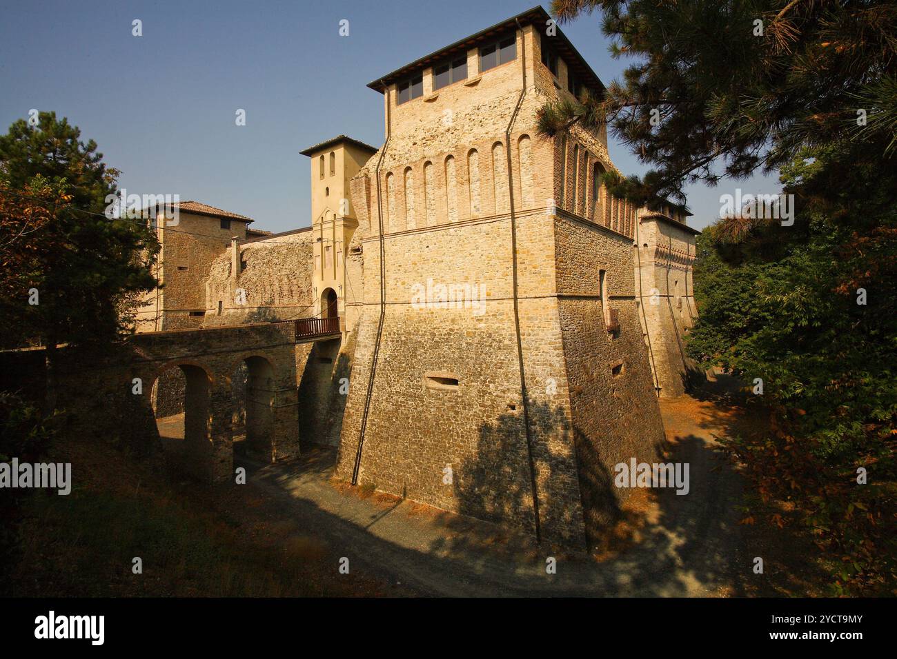 The castle stands in a panoramic position overlooking the valleys of ...