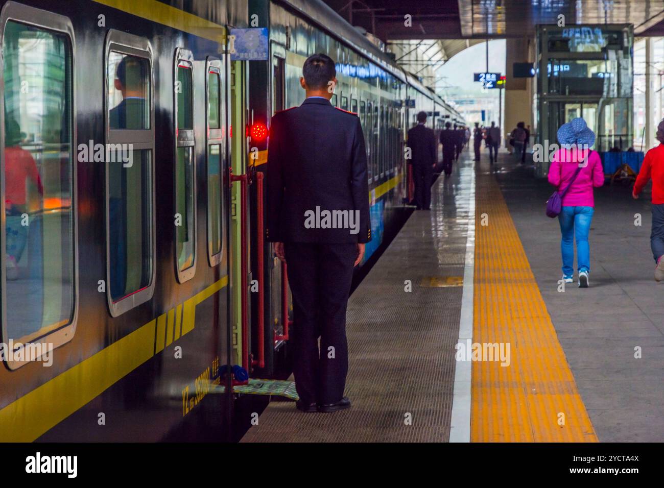 Train conductor station hi-res stock photography and images - Alamy