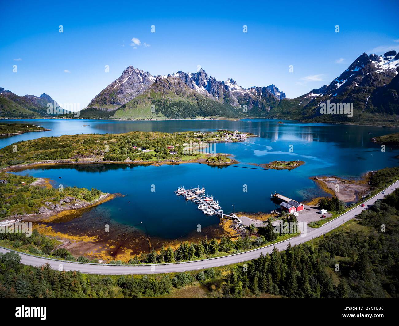 Beautiful Nature Norway aerial photography Stock Photo - Alamy