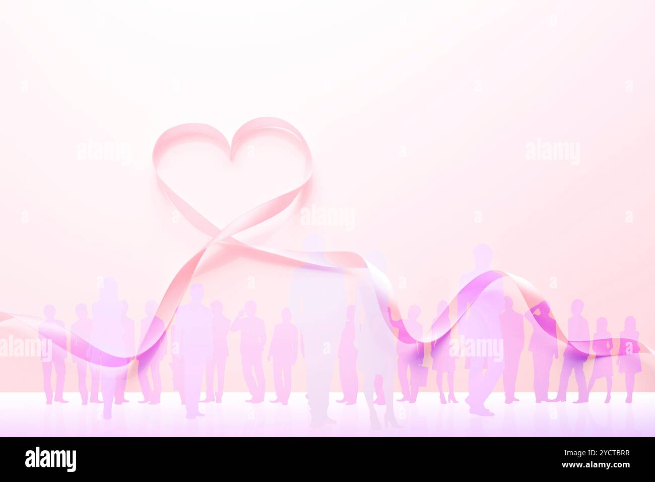 Ribbon silhouette hi-res stock photography and images - Alamy